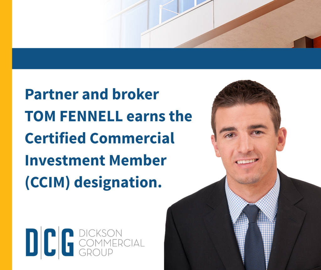 Partner and broker Tom Fennell earns the Certified Commercial ...